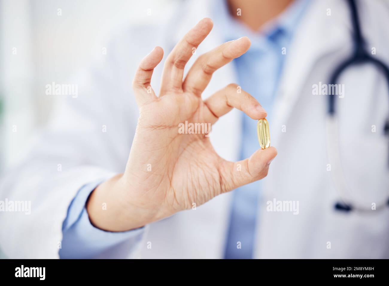The treatment you need compressed into a tony capsule. Closeup shot of ...