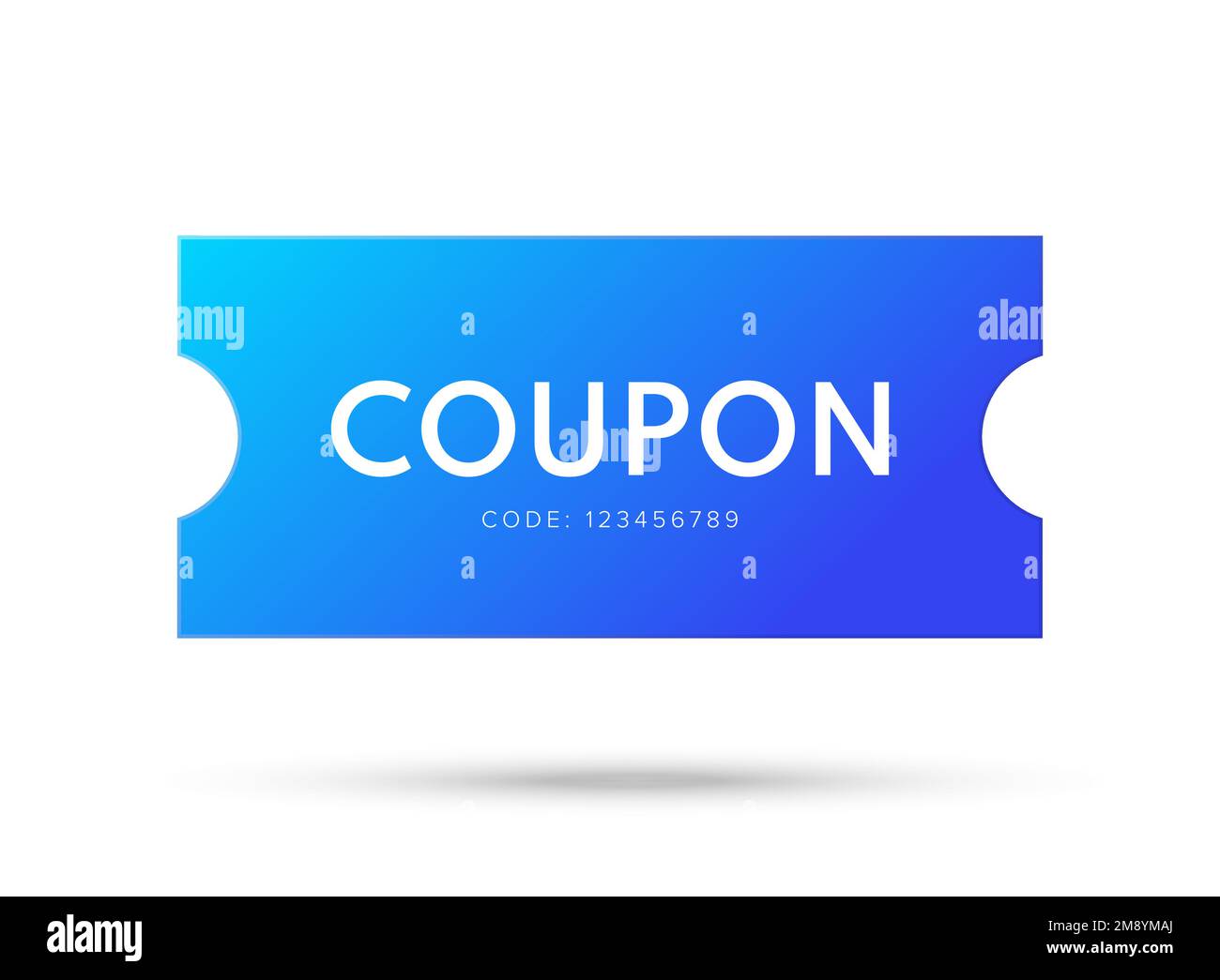 Coupon Discount. Vector Gift Voucher Isolated Stock Vector Image & Art ...