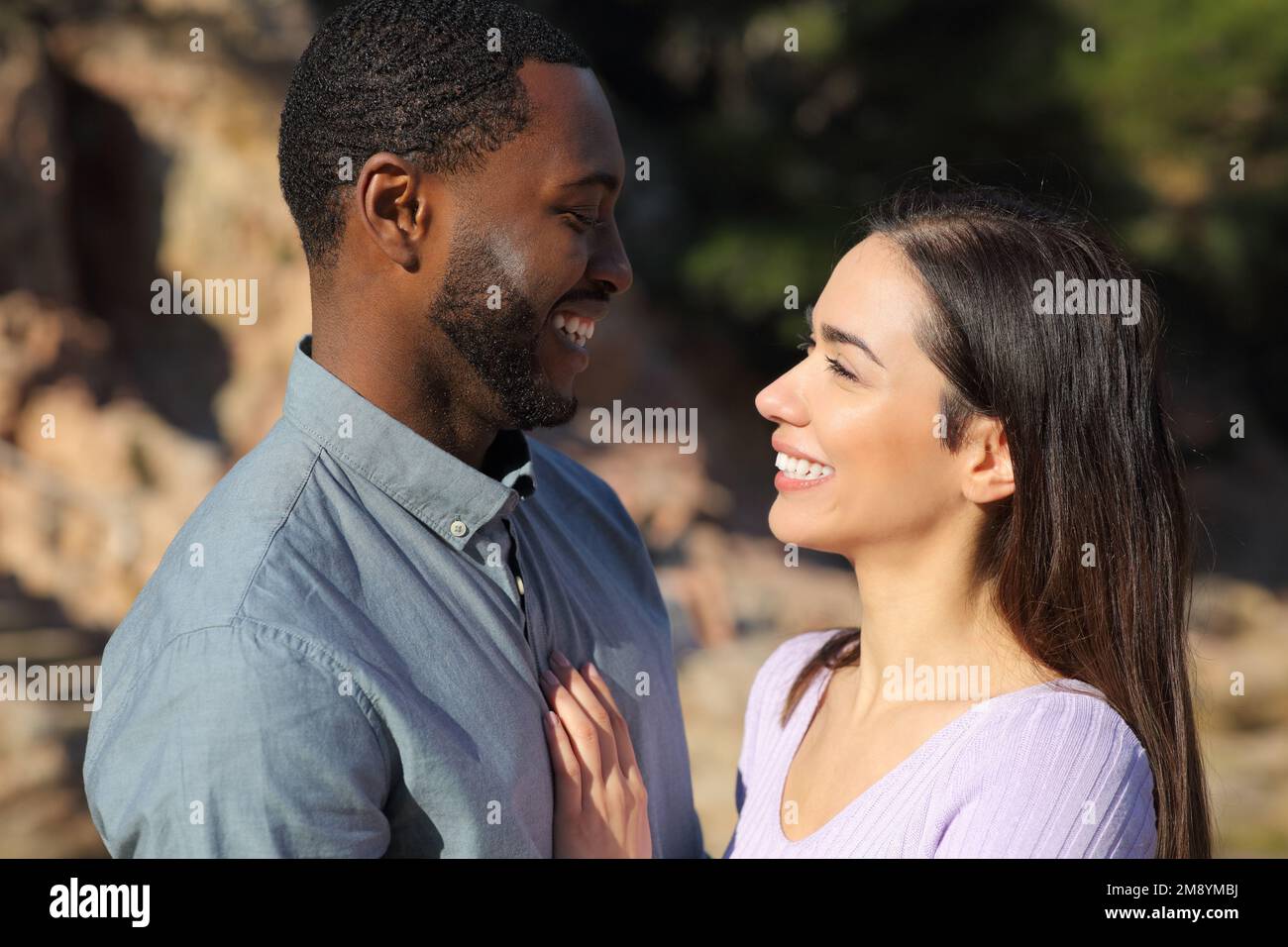 Boy girl look each other hi-res stock photography and images - Alamy