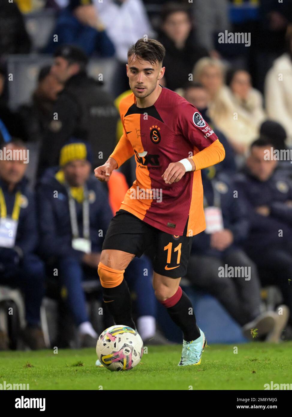ISTANBUL - Yunus Akgun of Galatasaray AS during the Turkish Super Lig ...