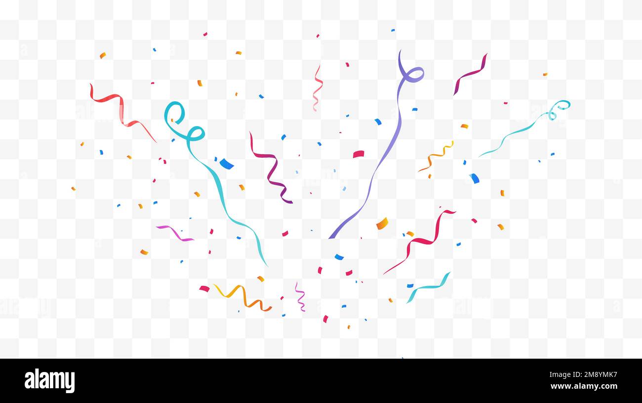 Confetti Background. Festive Backdrop. Party Design With Colorful ...