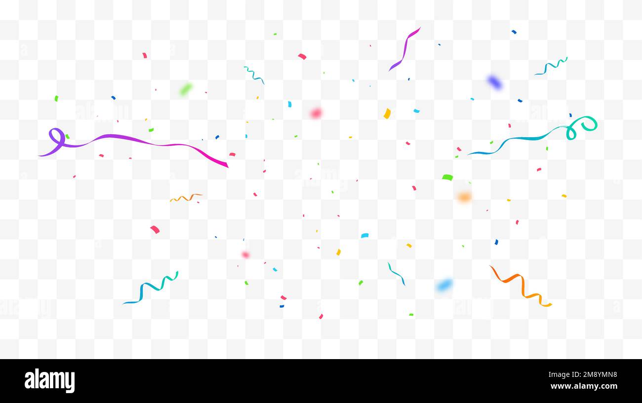 Confetti Background. Festive Backdrop. Party Design With Colorful ...
