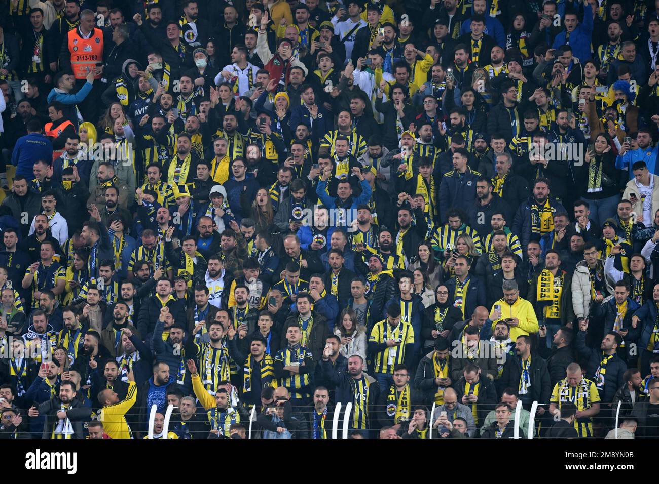 ISTANBUL - Fenerbahce supporters during the Turkish Super Lig match ...