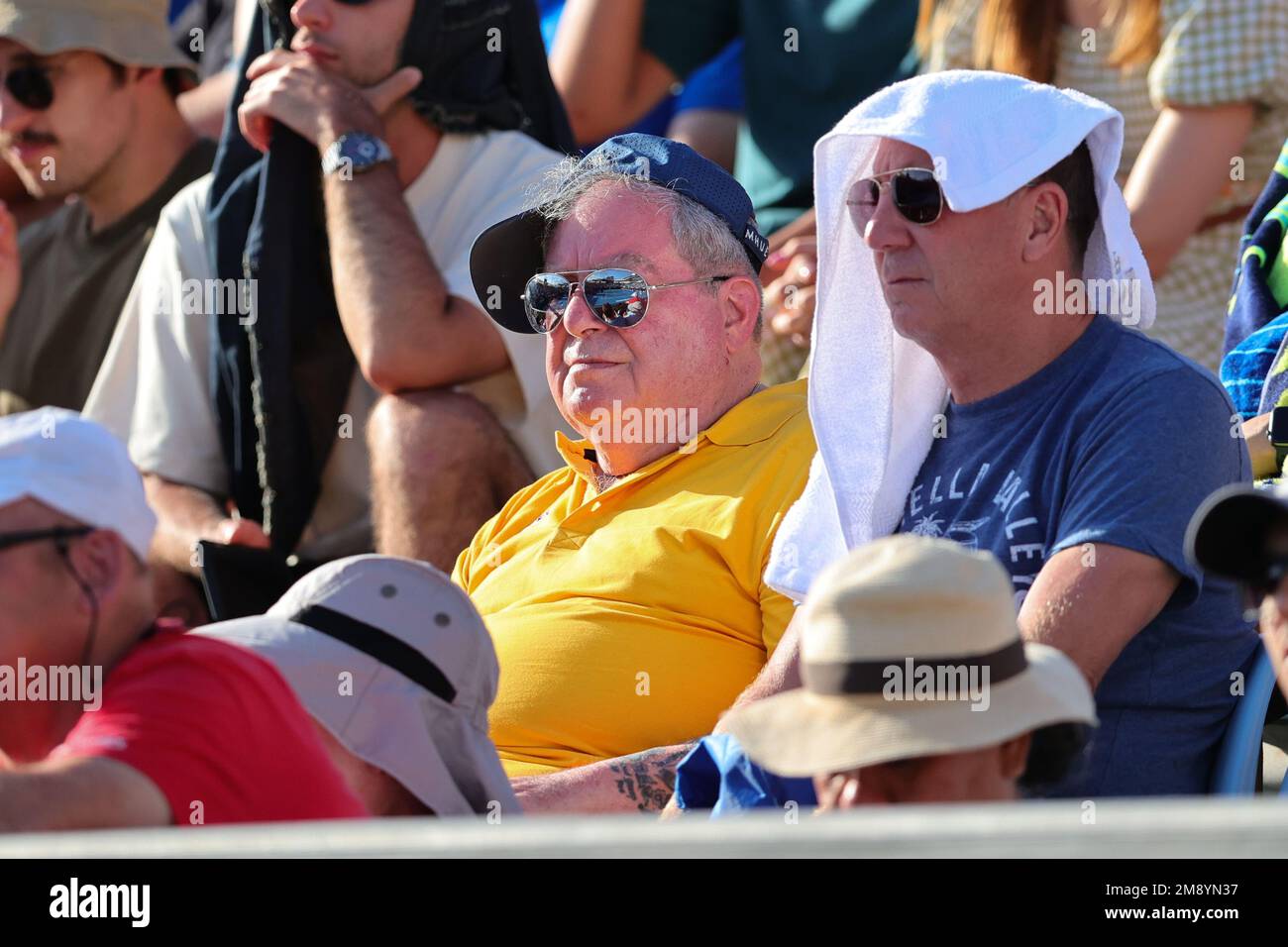 Melbourne, Australia. 16th Jan, 2023. Fans in the sun during round 1 ...