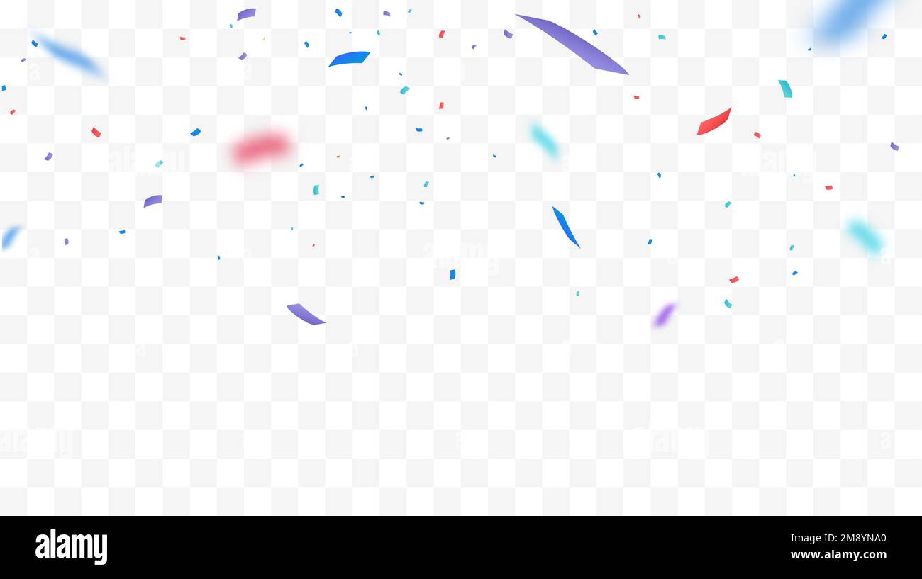 Confetti Background. Festive Backdrop. Party Design With Colorful ...