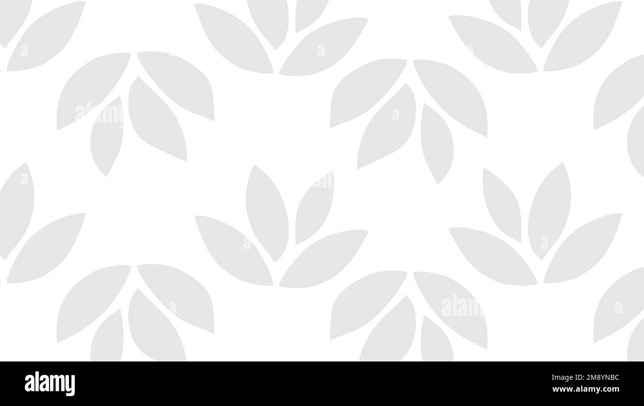 Light gray seamless leaf patterned background vector Stock Vector Image & Art - Alamy