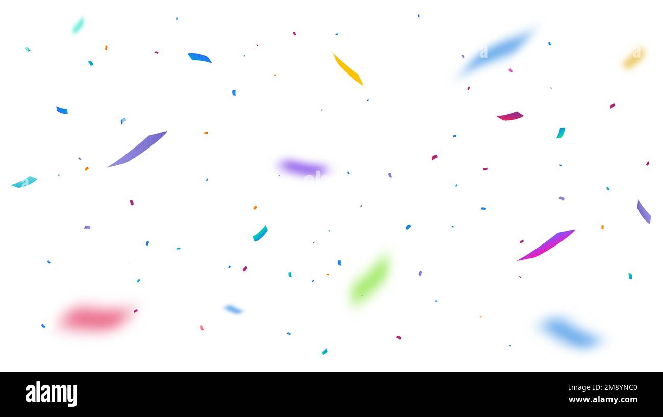 Confetti Background. Festive Backdrop. Party Design With Colorful ...
