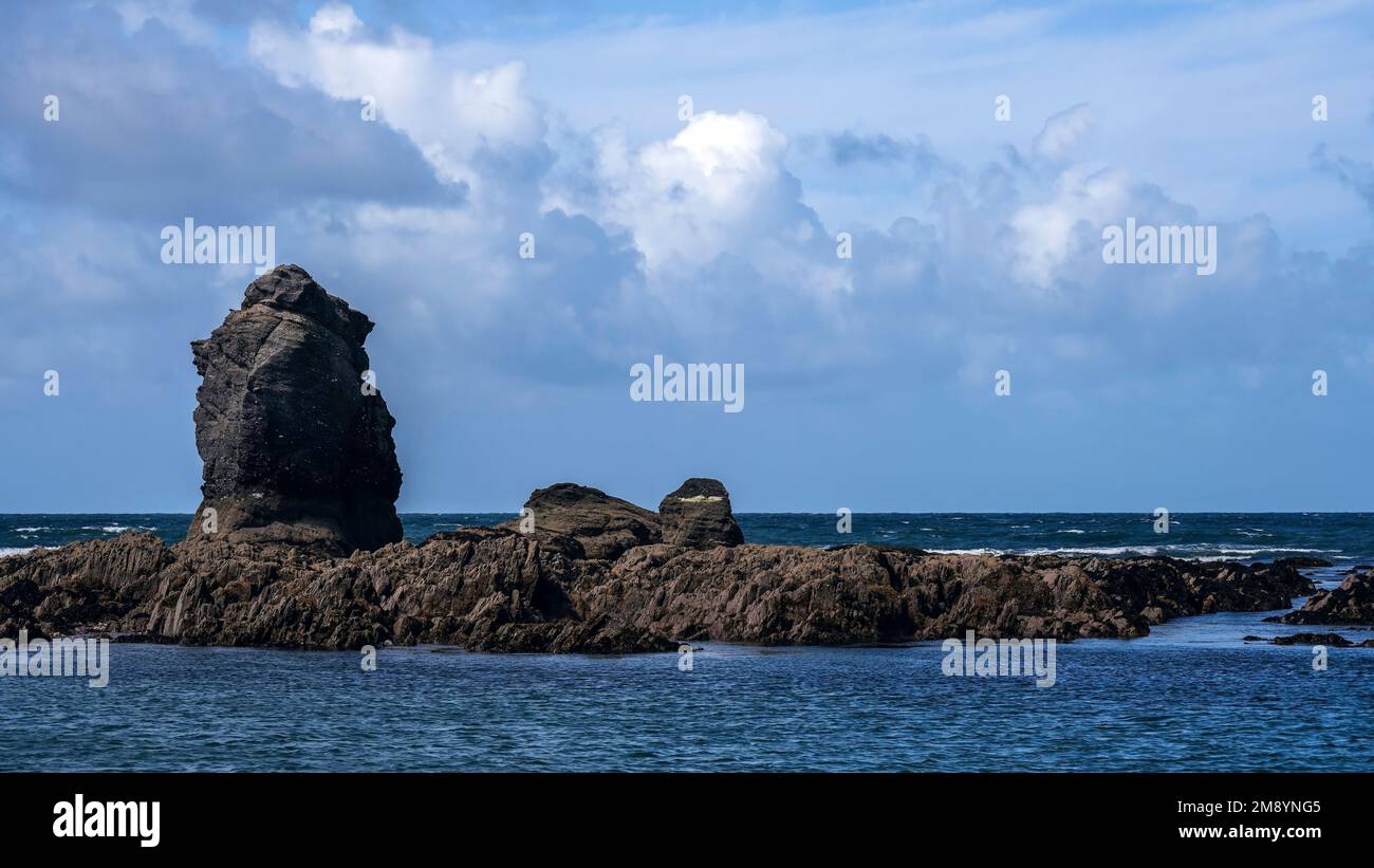 Closer the Thurlestone Rock, Devon, UK Stock Photo - Alamy