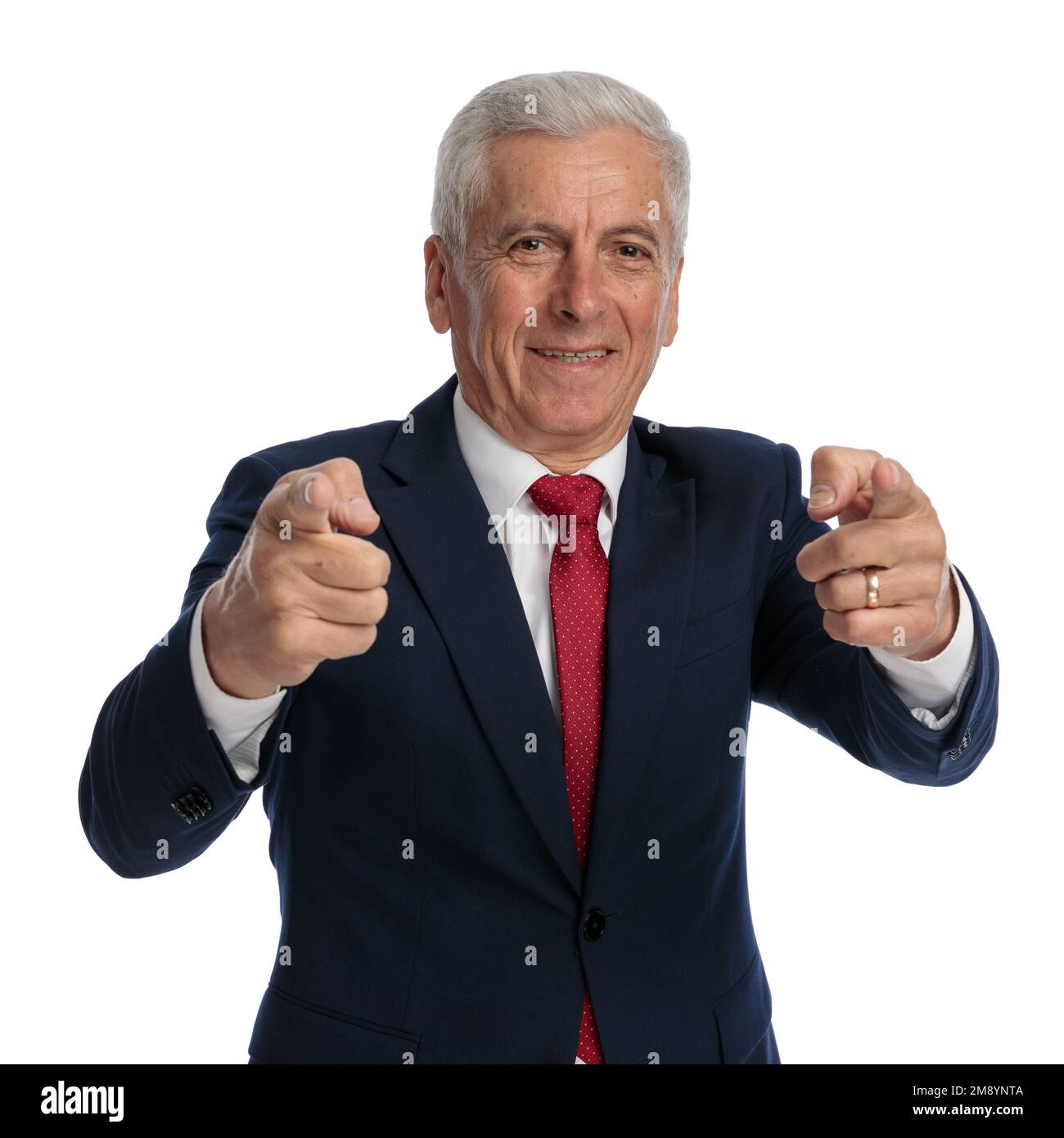Man wearing suit pointing camera hi-res stock photography and images ...
