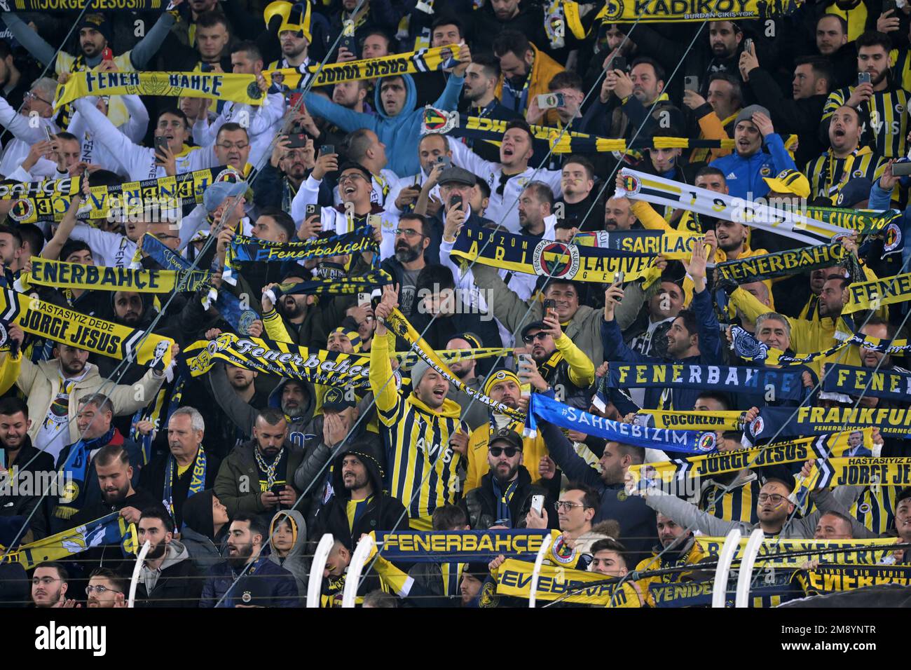 ISTANBUL - Fenerbahce supporters during the Turkish Super Lig match ...