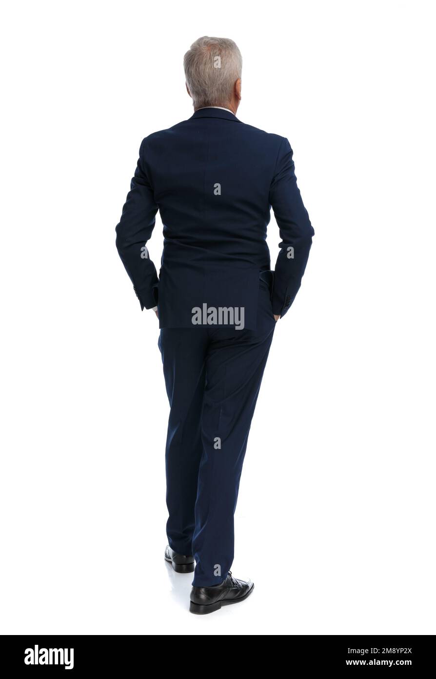 Businessman Full Body Back