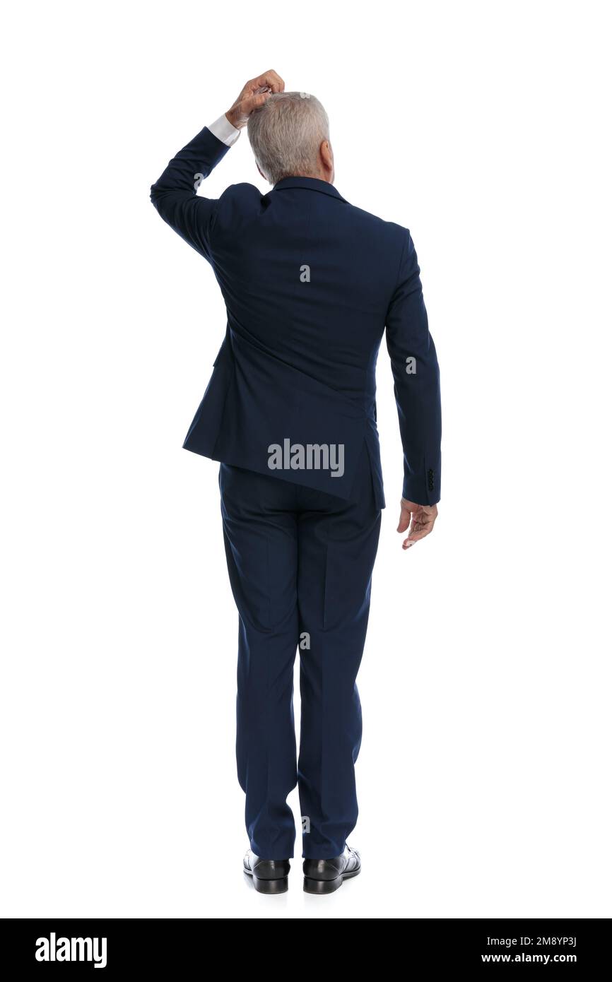 Businessman Full Body Back