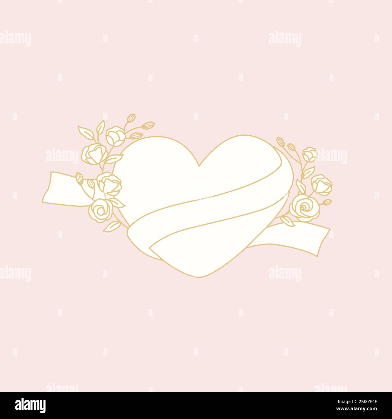 Yellow pink roses leaves Stock Vector Images - Alamy
