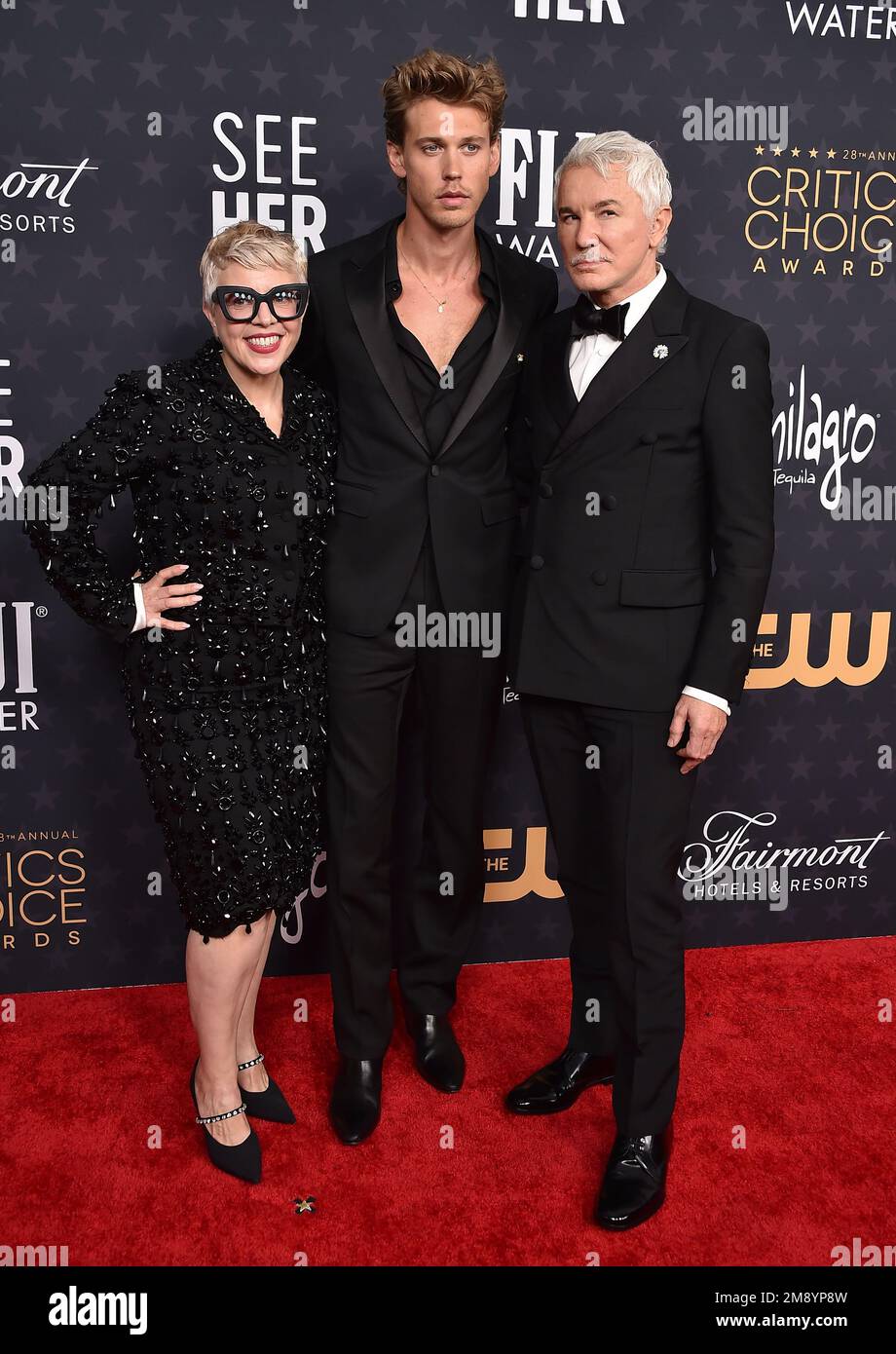 Los Angeles, USA. 15th Jan, 2023. Catherine Mann, Austin Butler and Baz ...