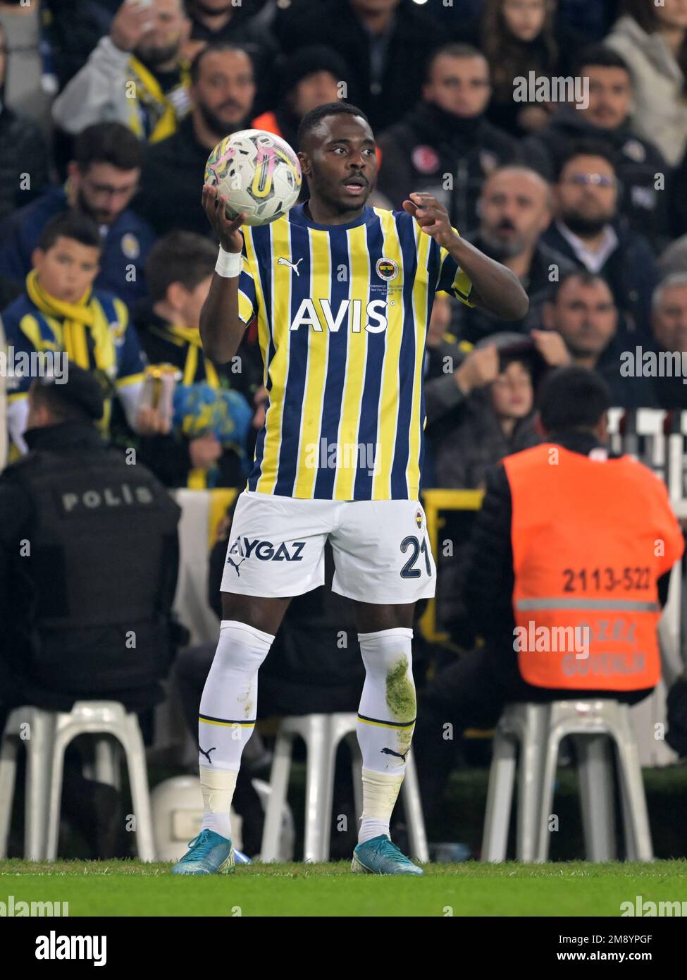ISTANBUL - Bright Osayi Samuel of Fenerbahce SK during the Turkish ...