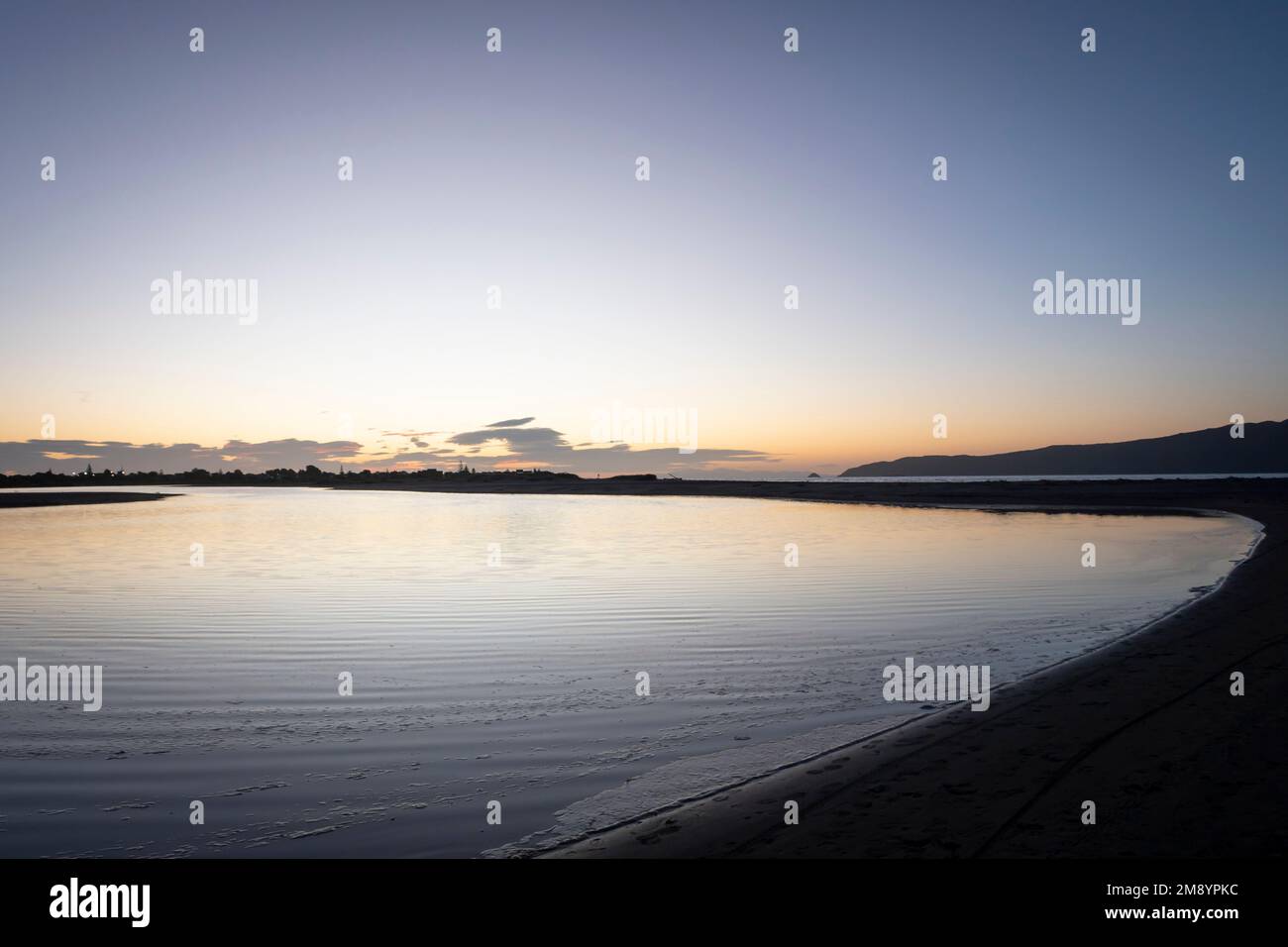 Waikanae estuary, Kapiti District, North Island, New Zealand Stock ...
