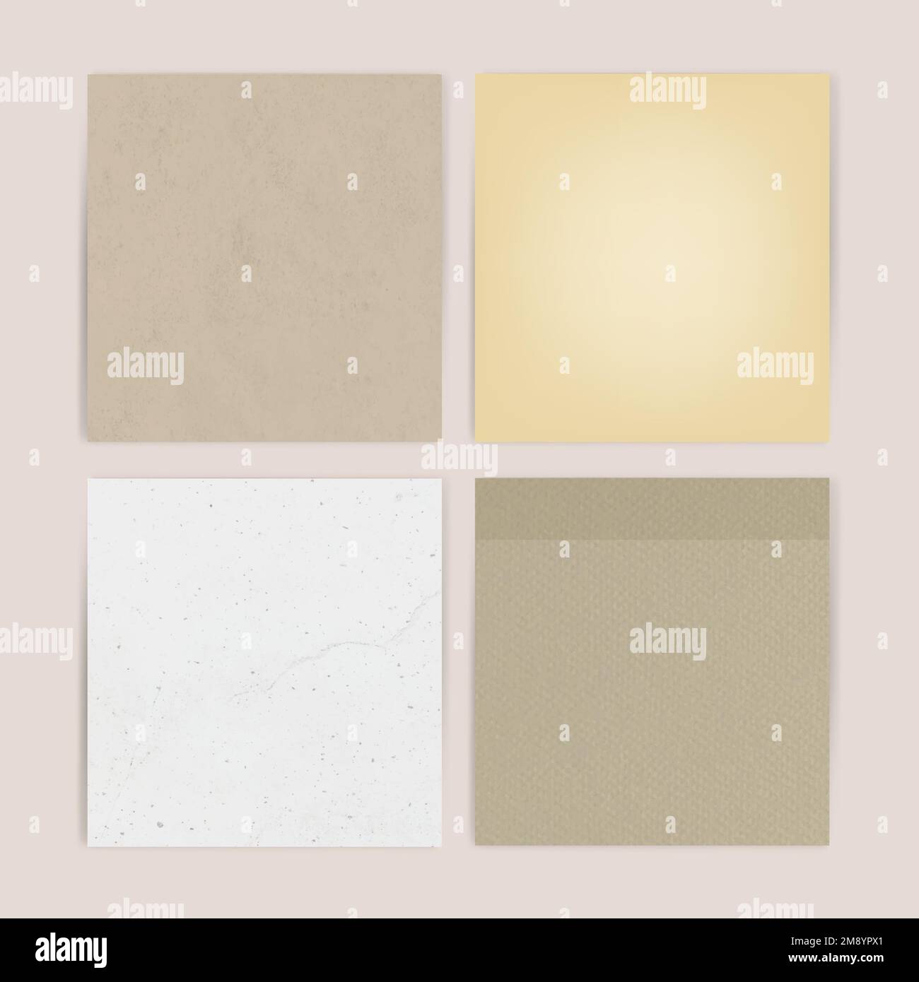 Orange note paper collection vector Stock Vector Image & Art - Alamy