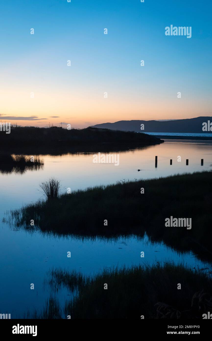 Waikanae estuary, Kapiti District, North Island, New Zealand Stock ...