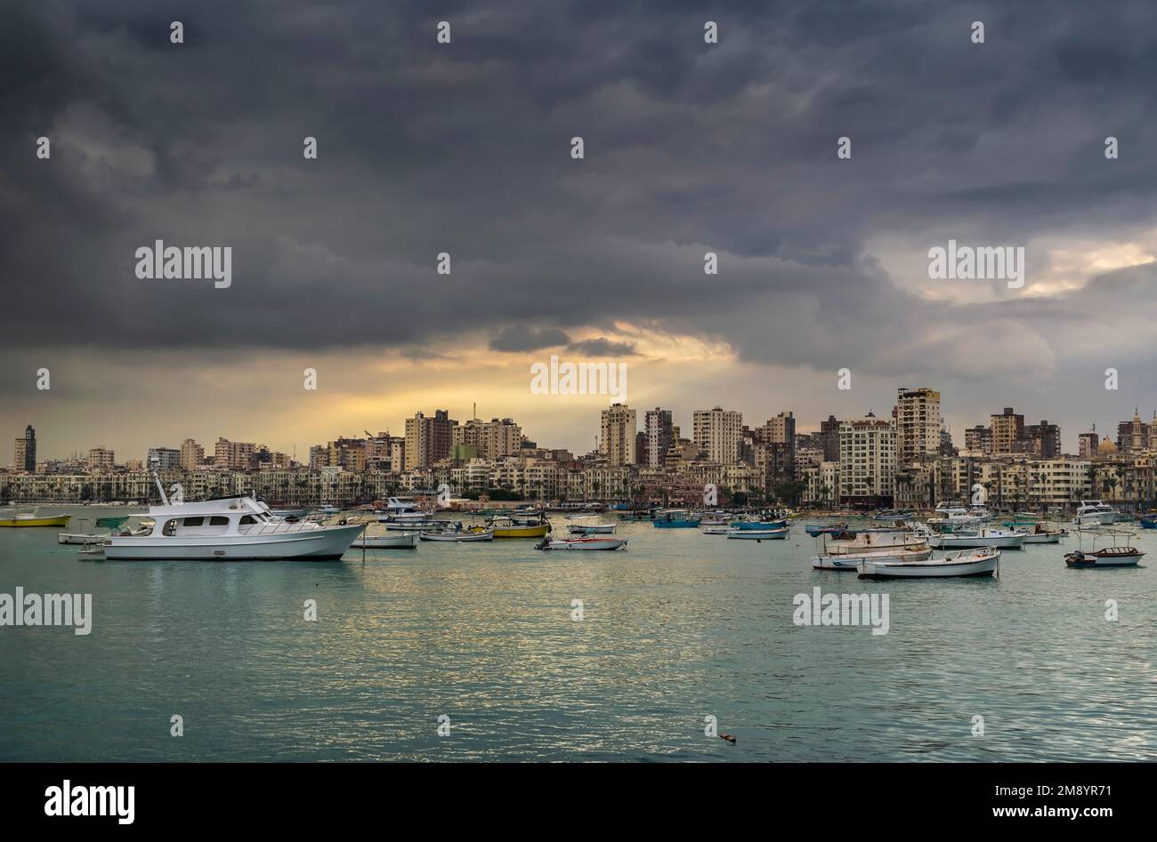 Egypt alexandria city aerial view hi-res stock photography and images ...