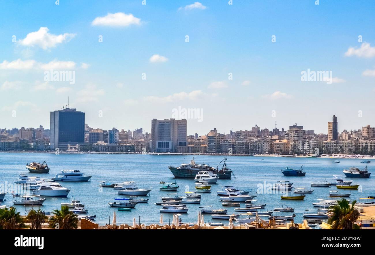Egypt alexandria city aerial view hi-res stock photography and images ...