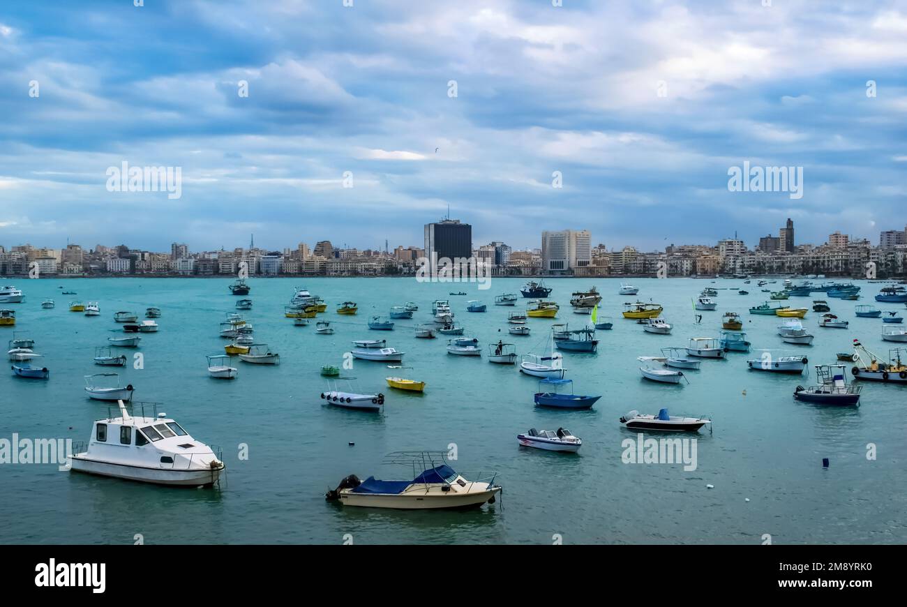 Egypt alexandria city aerial view hi-res stock photography and images ...