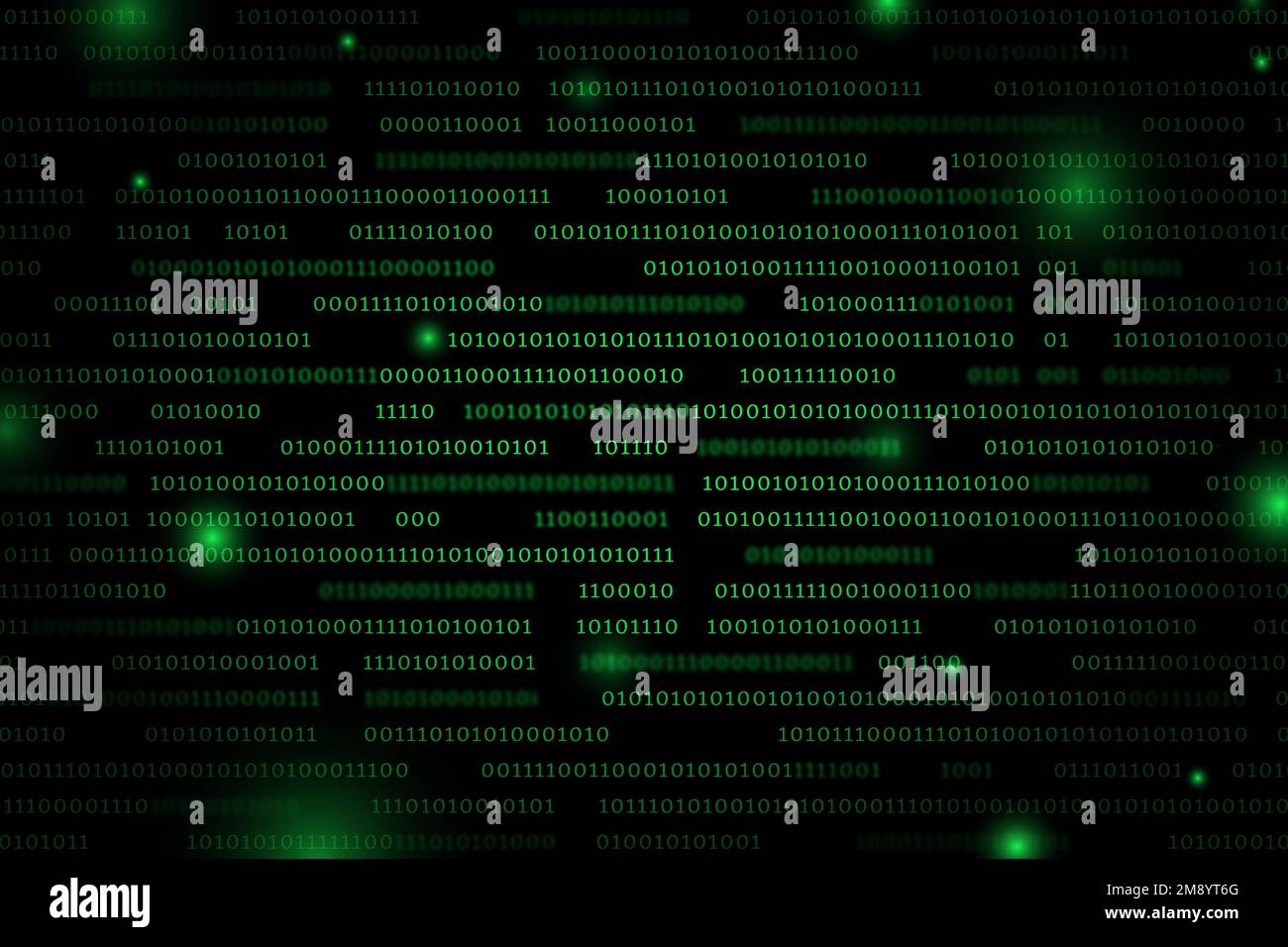 Digital binary numbers green screen Stock Vector Images - Alamy