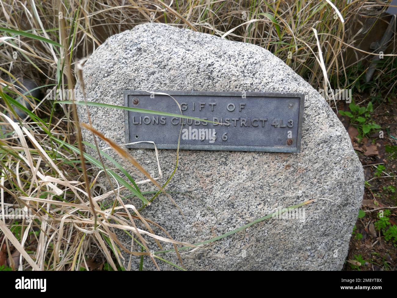 Los Angeles, California, USA 12th January 2023 Lions Club Plaque in ...
