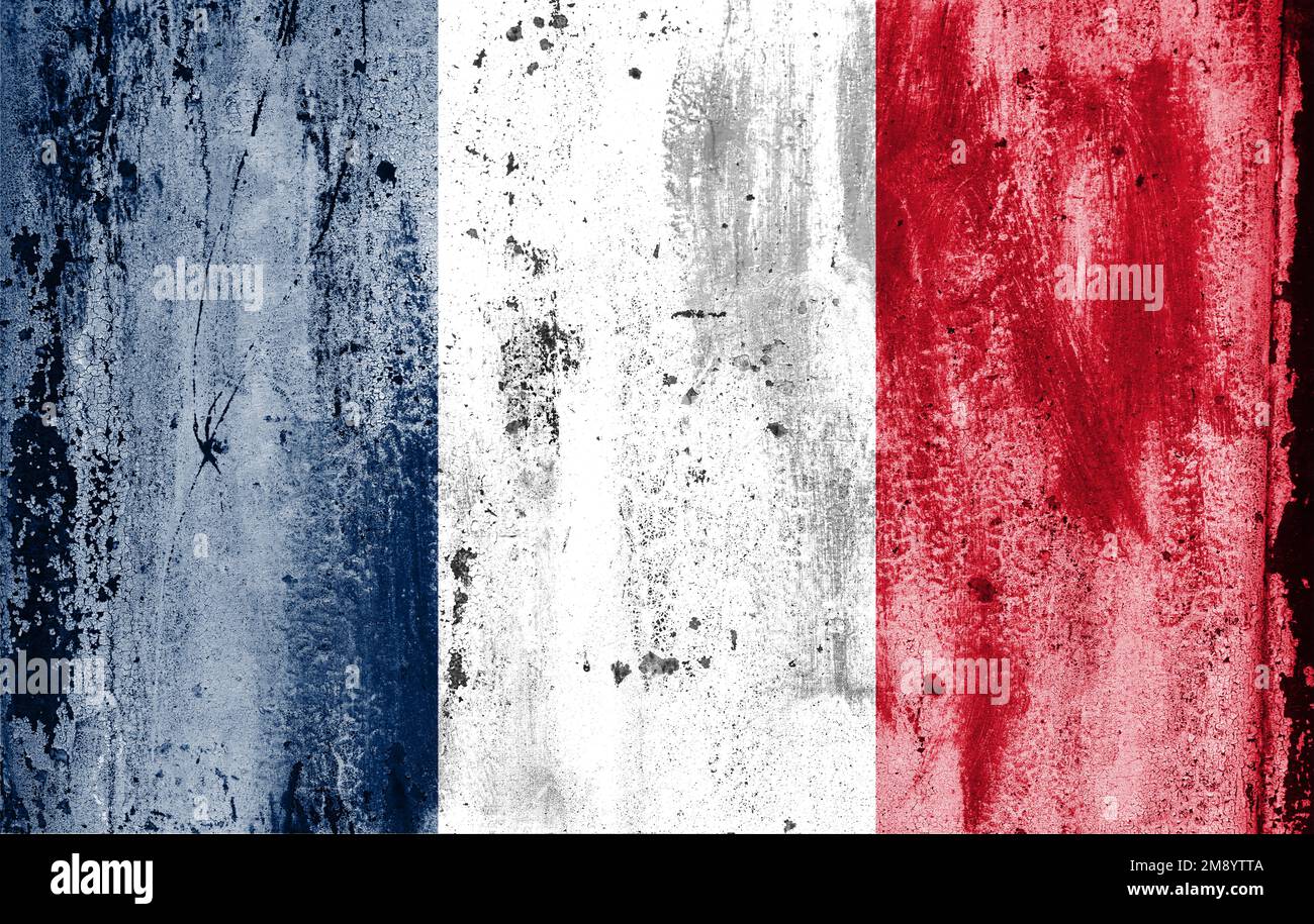 Flag of France. France independence day celebration card with colorful ...