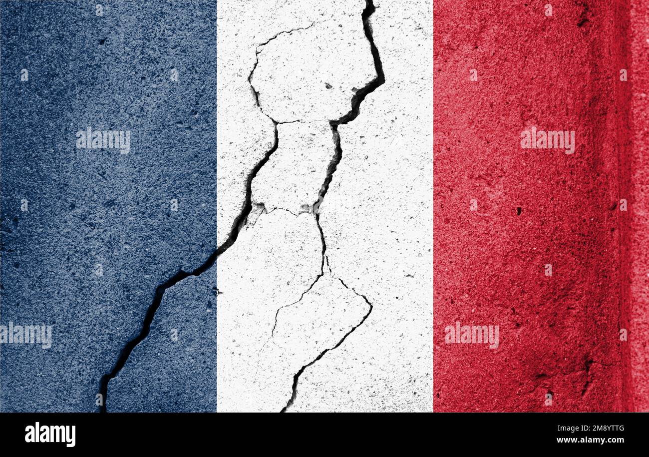 Flag of France. France independence day celebration card with colorful ...