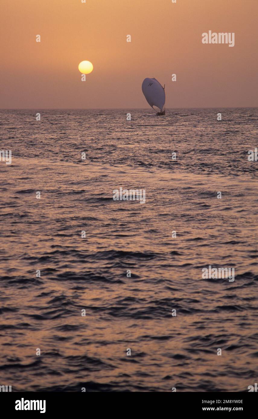 Bahrain, a traditional sailing Dhow of the corniche Stock Photo - Alamy