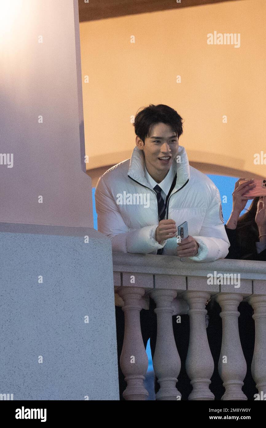 Chinese actor Gong Jun appeared at Universal Studios in Beijing, China ...