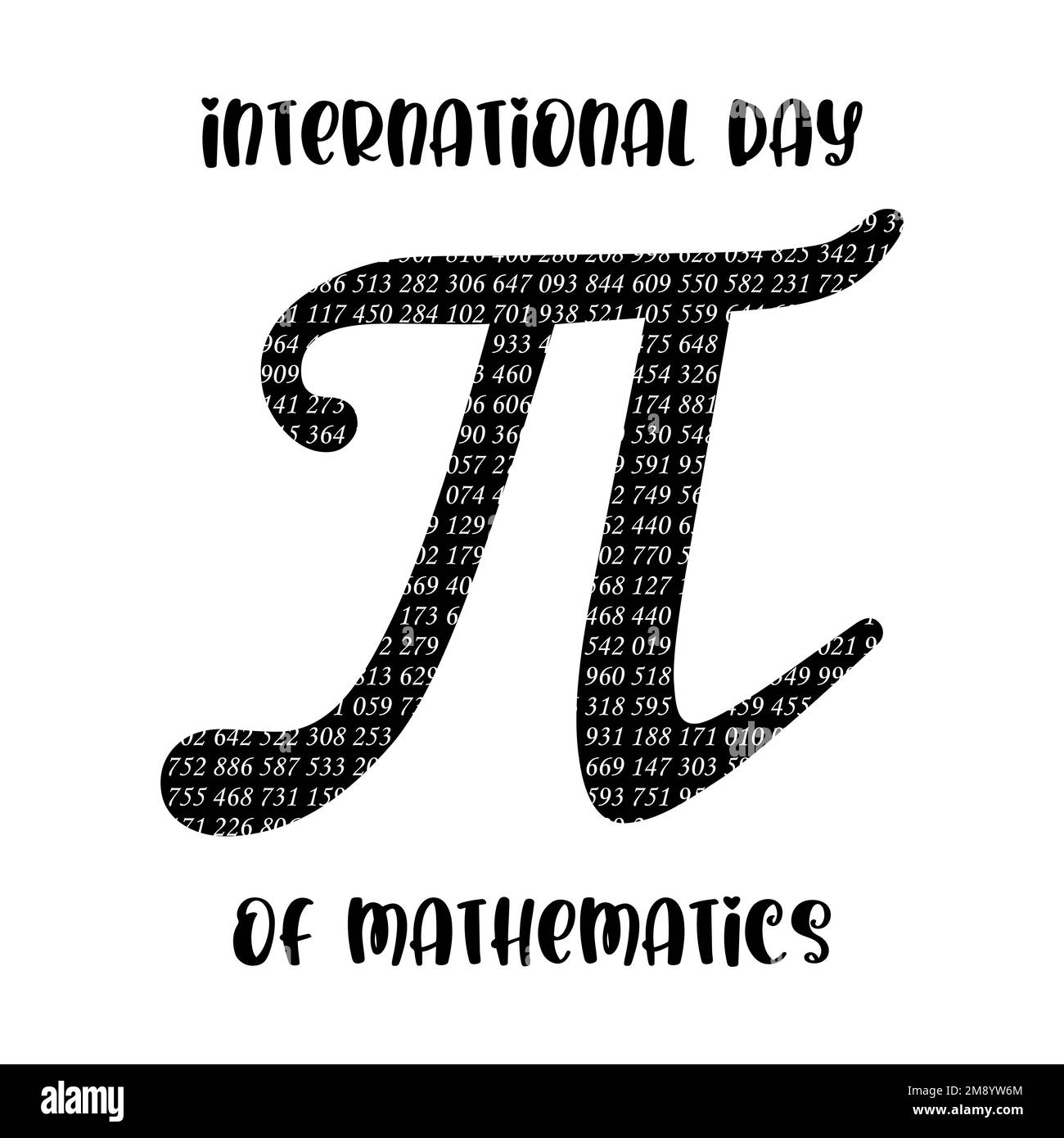 Happy international day of mathematics vector background illustration ...
