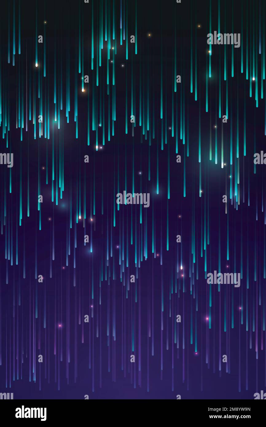 Green neon meteor background design vector Stock Vector Image & Art - Alamy