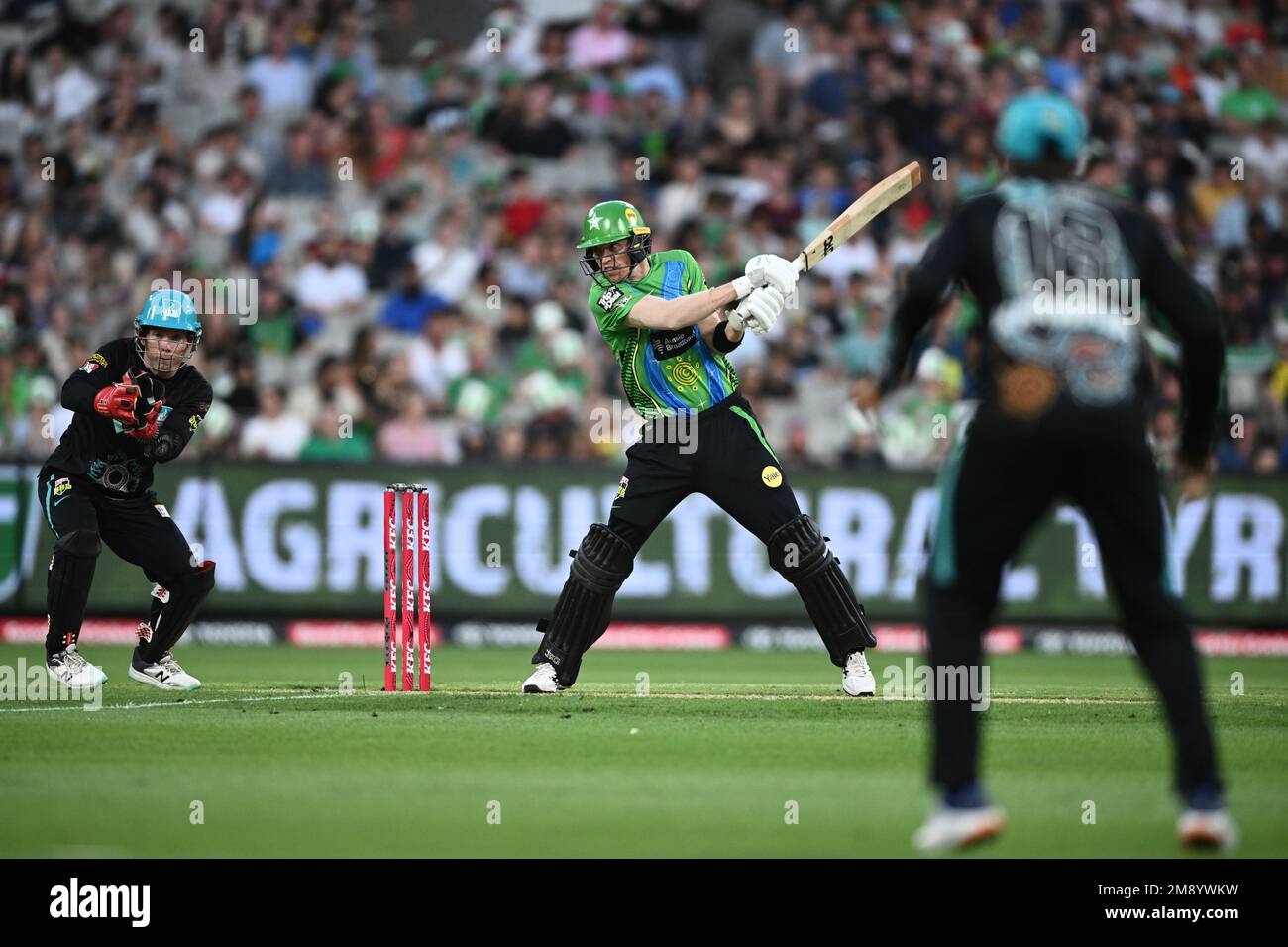 Nick Larkin of the Melbourne Stars during the Big Bash League (BBL ...
