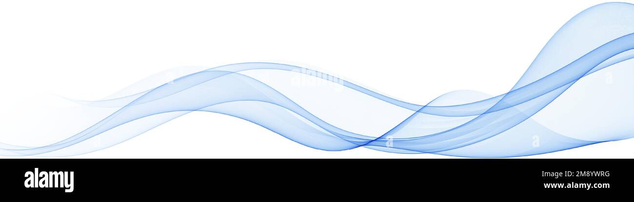 Abstract background blue wavy lines, transparent wave flow Stock Vector ...