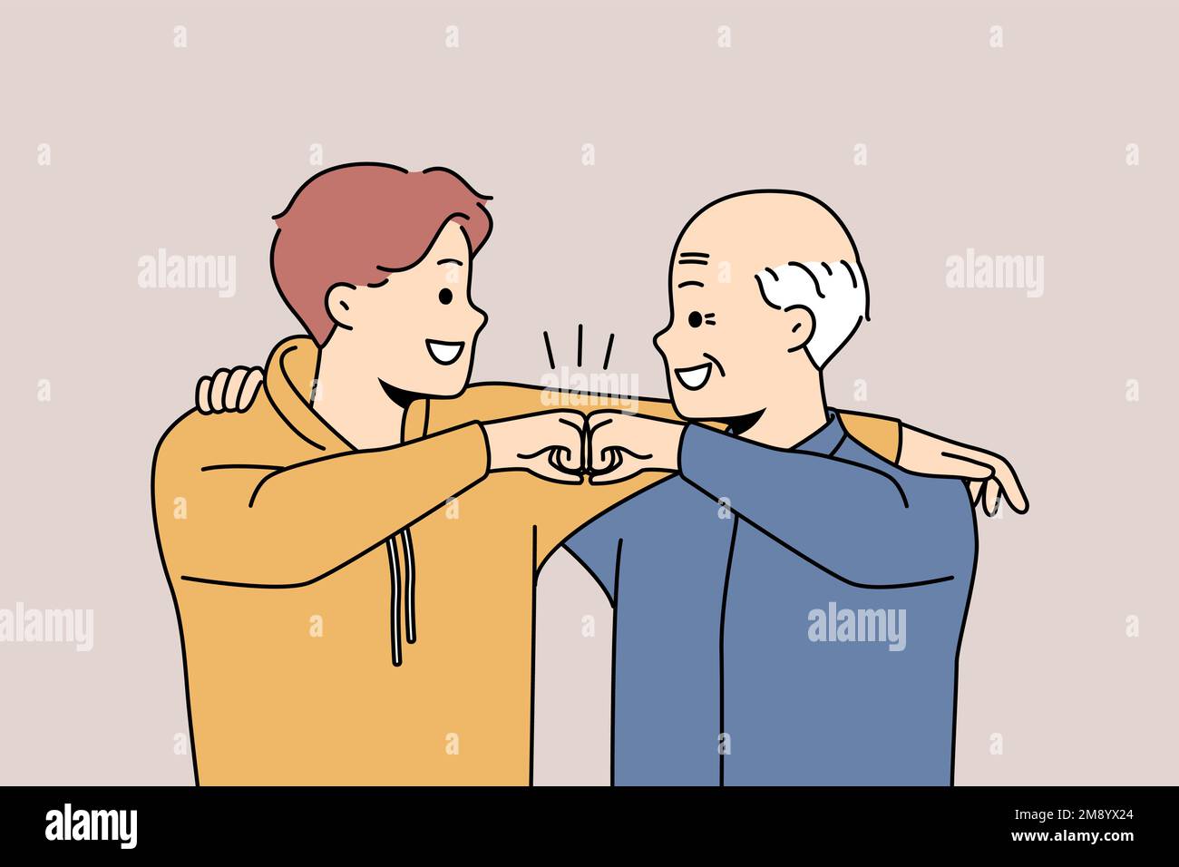 Bonding millennial Stock Vector Images - Alamy