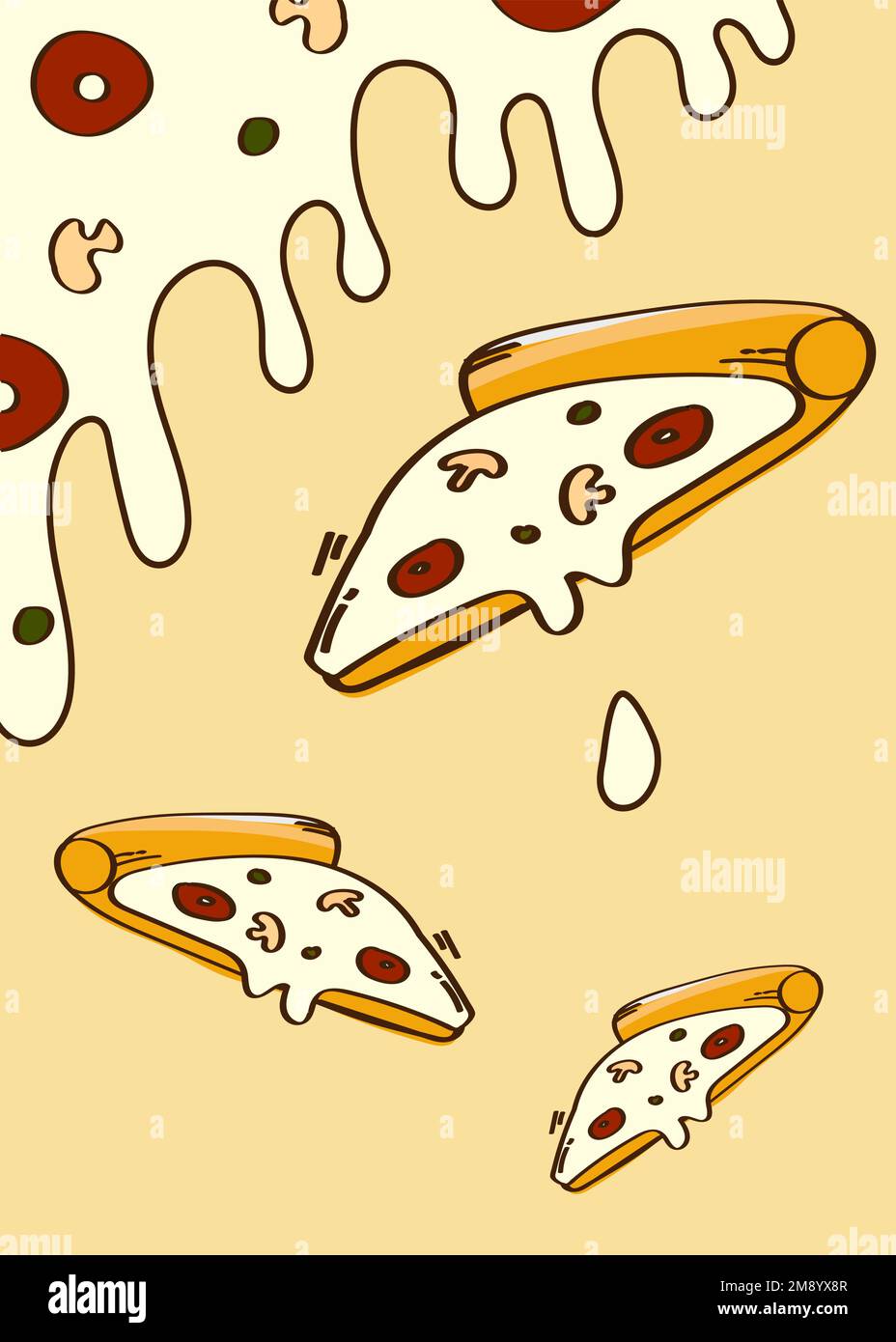 Patterned food background Stock Vector Images - Alamy