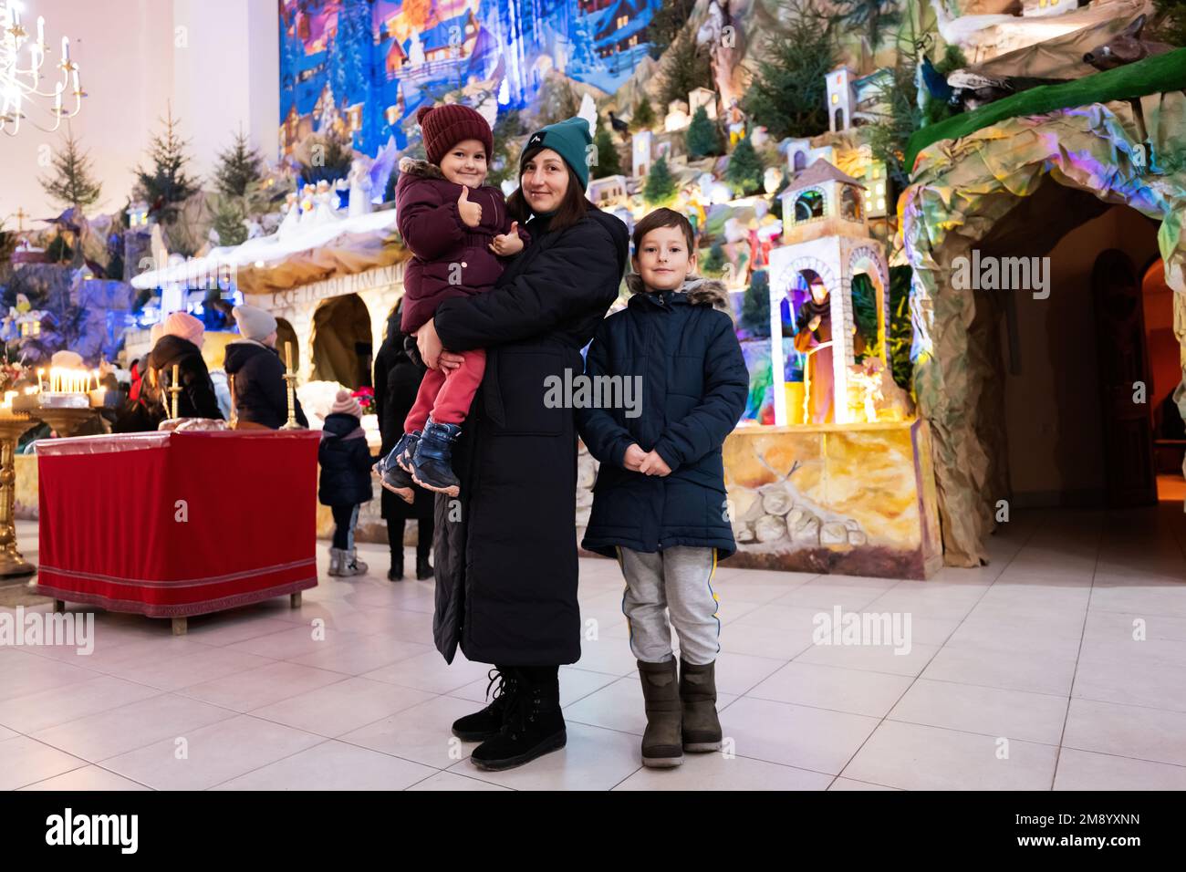 Franciscan monk with children hi-res stock photography and images - Alamy
