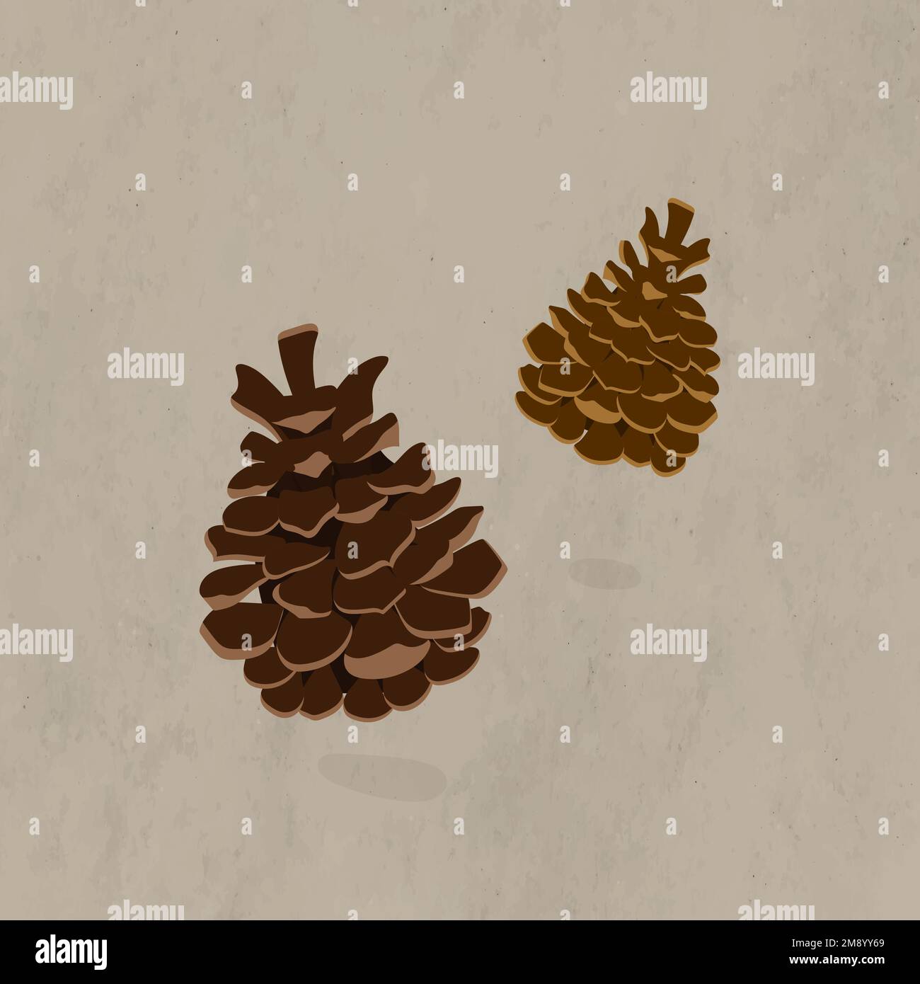 Pinecone autumn design element vector Stock Vector Image & Art - Alamy