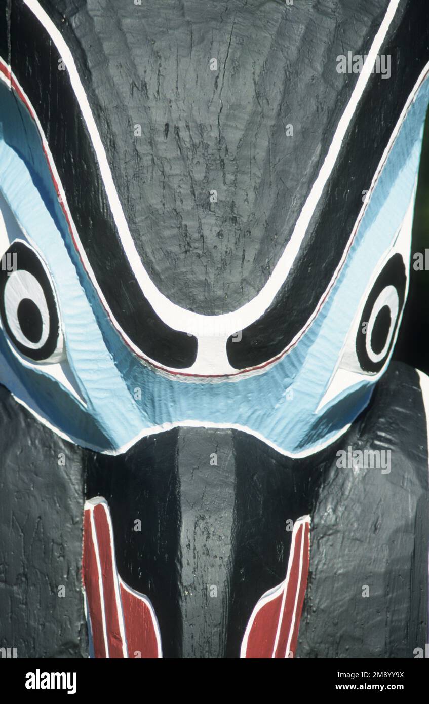 Canada, Vancouver, Stanley Park Totem poles are from various Indian ...