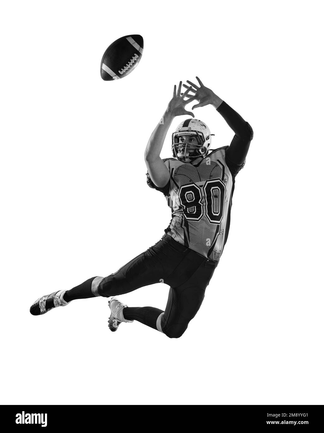 Football Player Black And White Photography