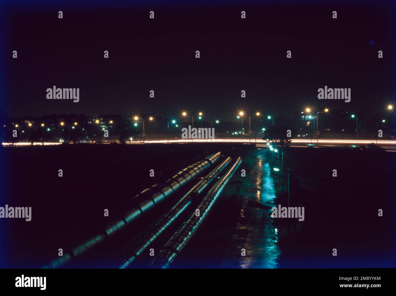 Western Express Highway, At Night, Lighting, Pipelines, Bombay ...