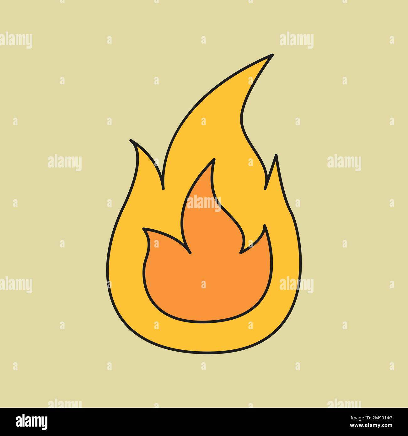 Flammable icon design element vector Stock Vector Image & Art - Alamy