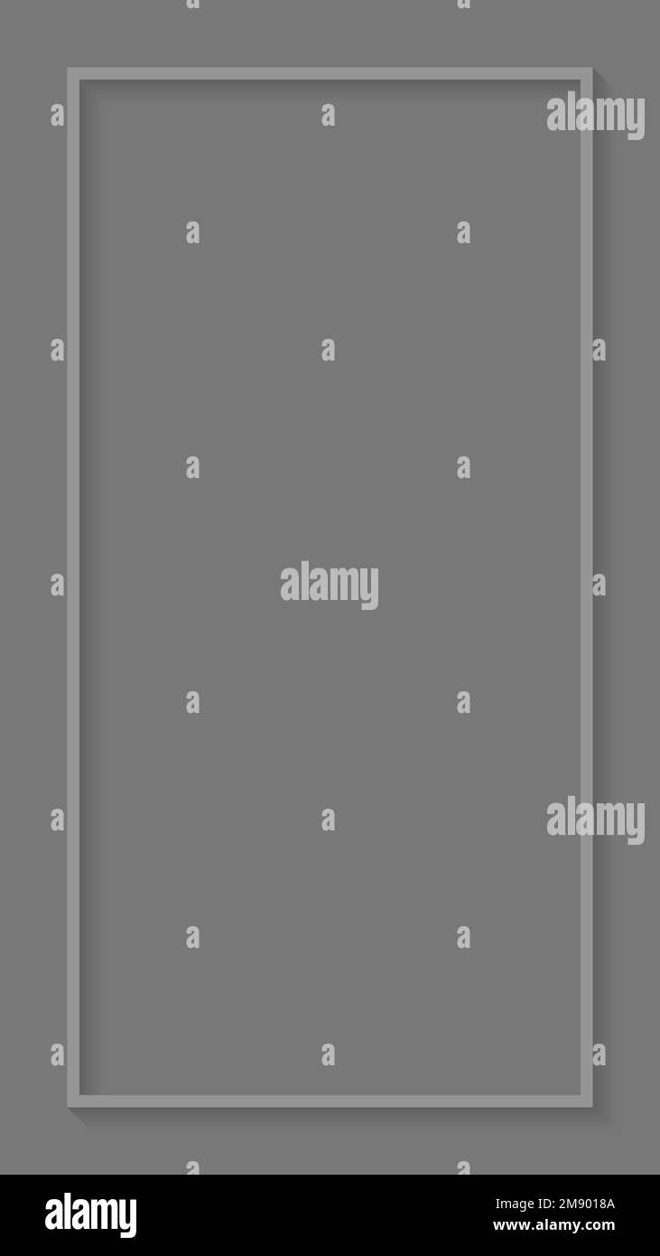 Gray frame mobile screen template vector Stock Vector Image & Art - Alamy