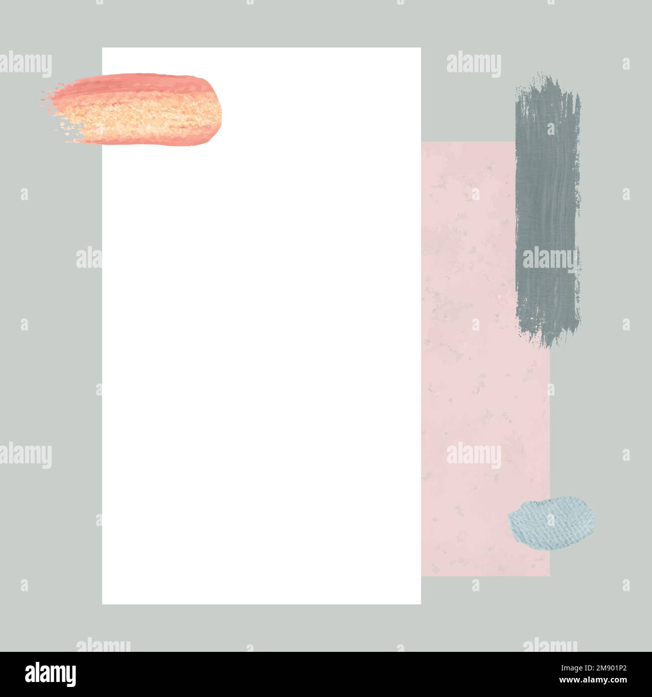 White paper with brushstroke template vector Stock Vector Image & Art ...