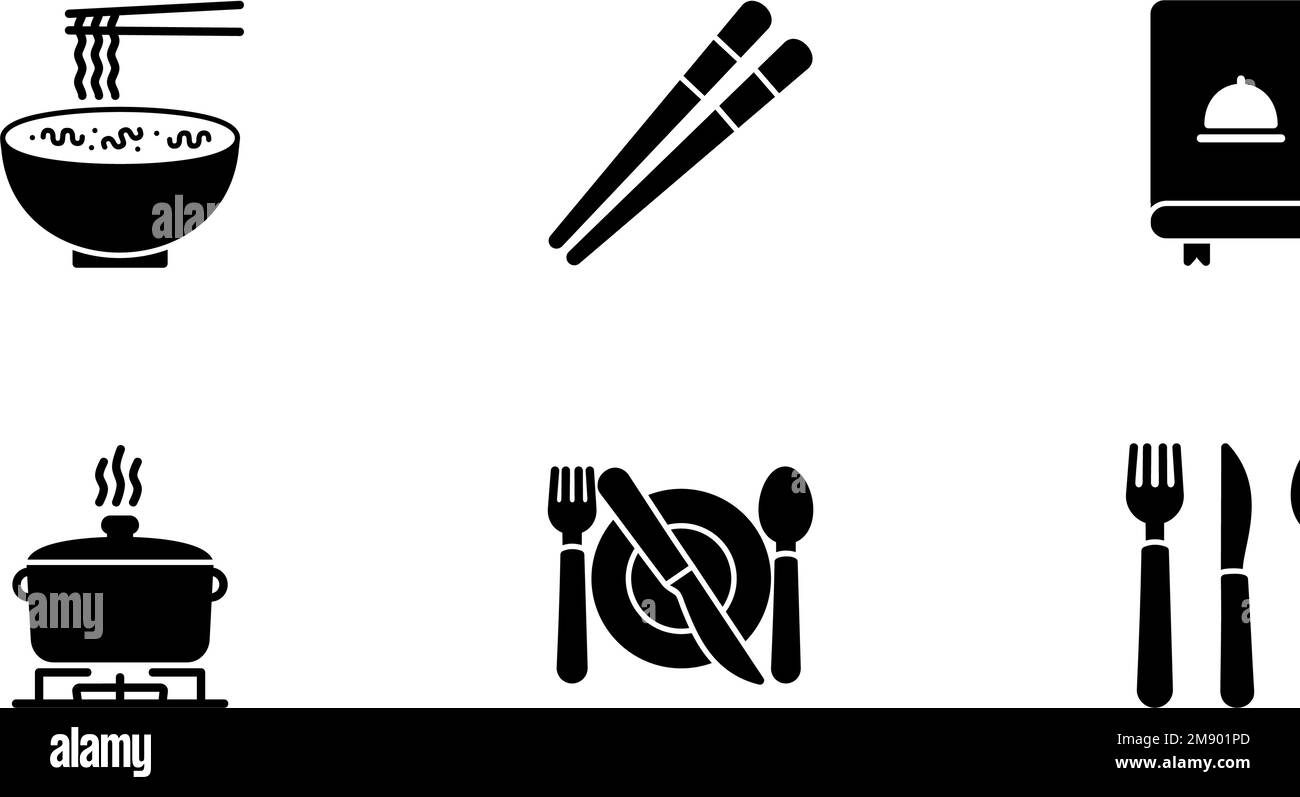 Foods Glyph Black Icons design set Stock Vector Image & Art - Alamy