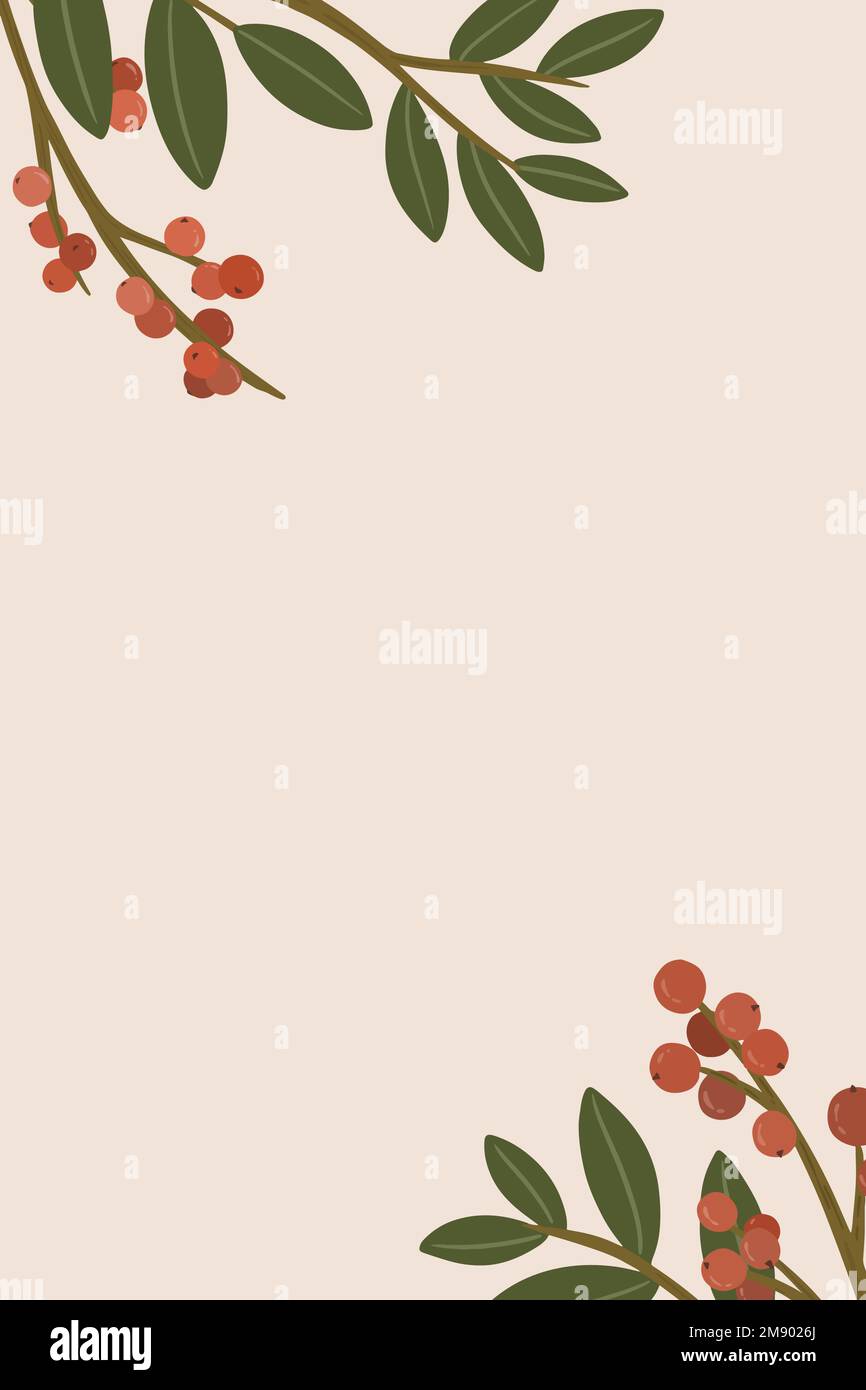 Christmas botanical background Stock Vector Images - Alamy