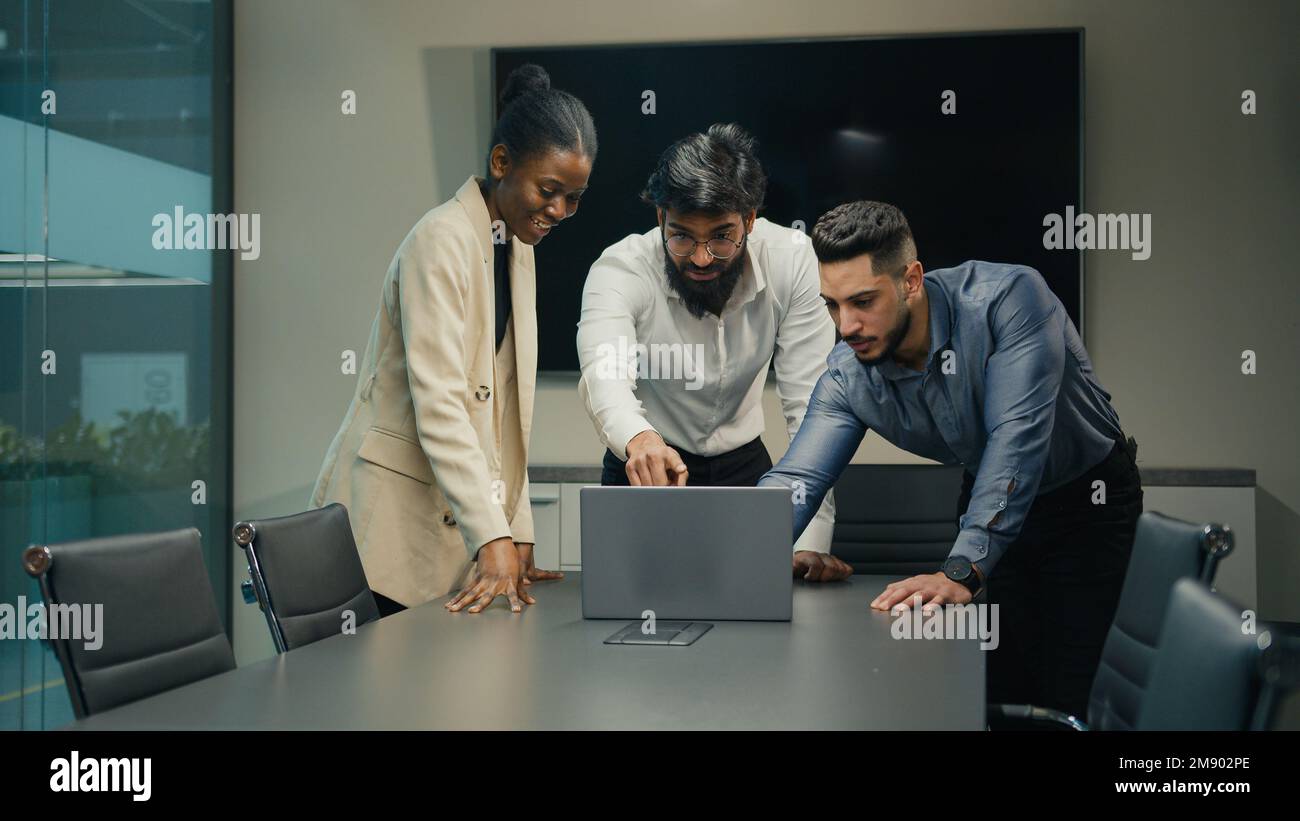 Success business team multiracial diverse people office workers group ...