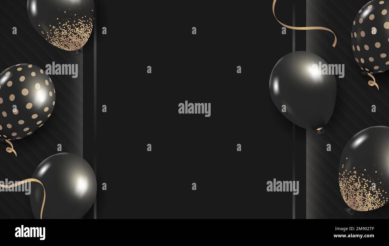 Glitz party balloons frame design vector Stock Vector Image & Art - Alamy