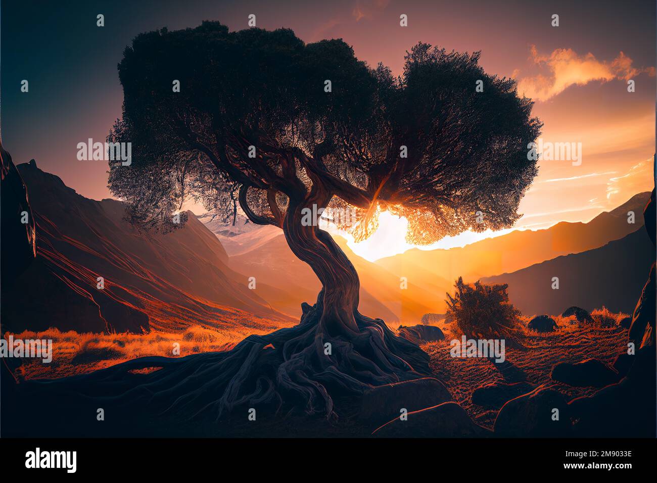 Western landscape paintings hi-res stock photography and images - Alamy